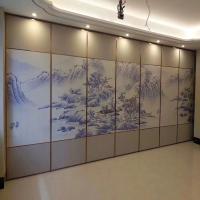 China Customized Movable Wall Folding Partition Walls Painted Different Pictures for sale