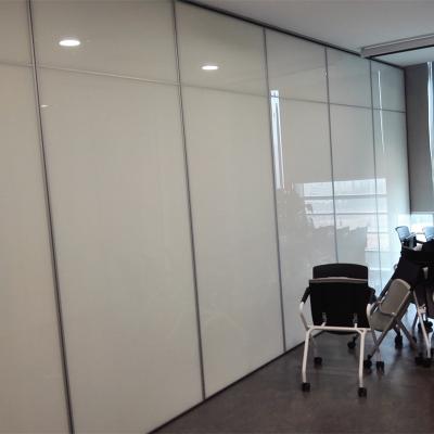 China 85MM Aluminum Frame Sliding Partition Walls Movable With Melamine Surface for sale