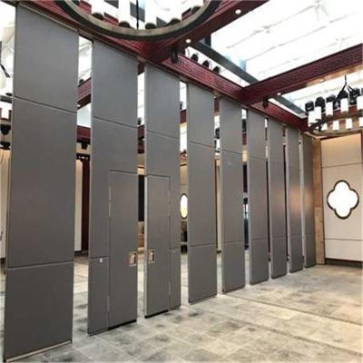 China Sliding Folding Partition Wall Wooden Acoustic Soundproof Mobile 85mm 500-1230mm for sale