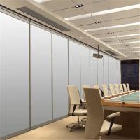 China Office Folding Partition Walls Mobile Acoustic Wall 65mm 100mm Movable Partitions for sale