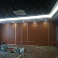 China Lightweight Acoustic Folding Movable Partition Wall 65mm Thick Sliding Hotel Room Divider for sale