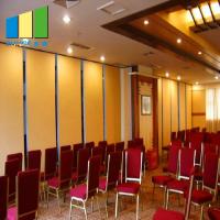 China Acoustic Sliding Partition Wall 65-100mm Thickness Soundproof Movable Room Divider up to 15m Height for sale