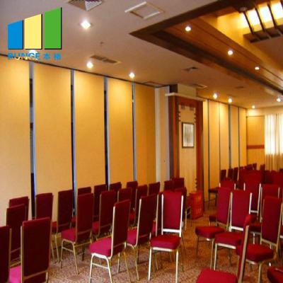 China Acoustic Sliding Partition Wall 65-100mm Thickness Soundproof Movable Room Divider up to 15m Height for sale