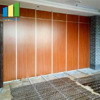 China Floor To Ceiling Hotel Folding Sound Proof Partition Wall Hanging System for sale