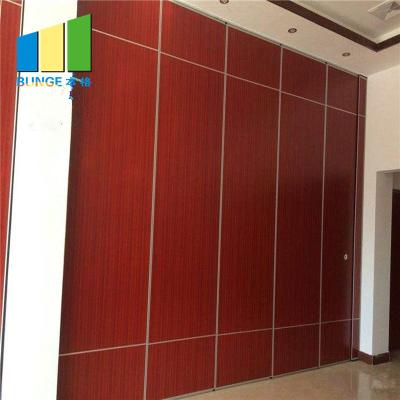 China Commercial Soundproof Sliding Partition Wall System 80mm Thickness Up to 6000mm Height for Hotel for sale