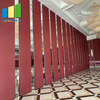 China Ballroom Acoustic Movable Partitions Soundproof Folding Partition Walls 65mm 1230mm for Restaurant for sale