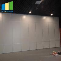 China High Wooden Folding Acoustic Room Dividers 8m Height Steel System 900kg Capacity for sale
