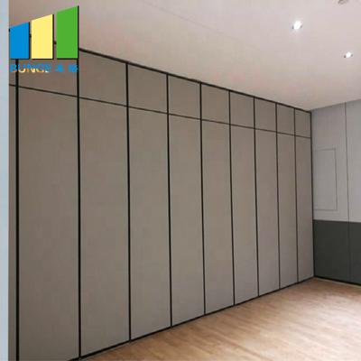 China Hanging Acoustic Room Dividers 65mm 100mm Soundproof Sliding Partition Wall System for sale