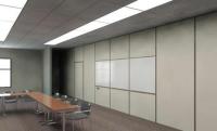 China Aluminum Profile Automatic Electrical Movable Partition Walls Wooden Panels For Office for sale