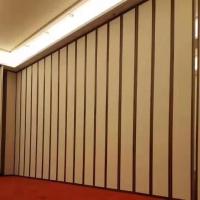 China Aluminum Frame Sliding Soundproof Partition Wall 65mm Panel Thickness Top Hung for sale