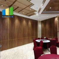 China Interior Temporary Sound Proof Partition Wooden Folding Door Partition For Classroom for sale
