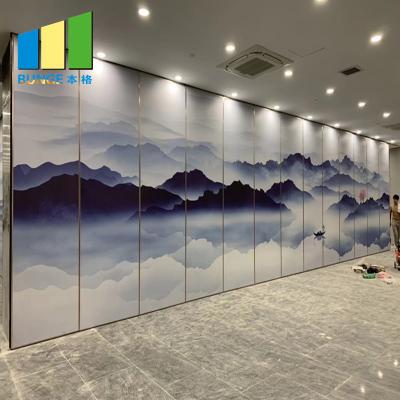 China Acoustic Sliding Partition Walls 85mm 45dB Soundproof Folding Movable for Conference Rooms for sale
