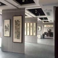 China Aluminum Sliding Partition Wall 65mm 85mm 100mm Acoustic Room Divider for Gallery for sale