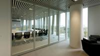 China Movable Glass Partition Wall Aluminium Office Partition 85mm Panel Height 6000mm for sale