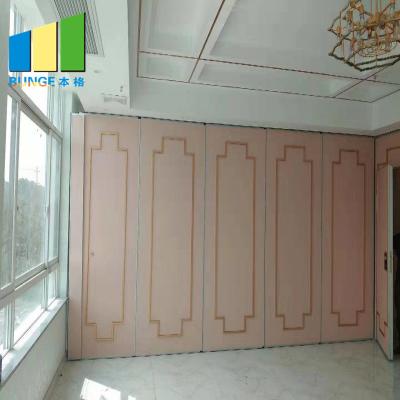 China Acoustic Gypsum Sliding Folding Door Movable Partition Wall 65mm 85mm 100mm for Hotel for sale