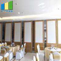 China Folding Wooden Operable Partition Wall Sound Proof Partition Door For Restaurant for sale