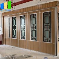 China Aluminum Frame Movable Partition Walls With Grill Glass Design for sale