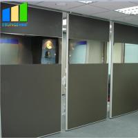 China Customized Sound Proof Partitions Half Glass Wall Partition With Multi Color for sale