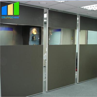 China Customized Sound Proof Partitions Half Glass Wall Partition With Multi Color for sale