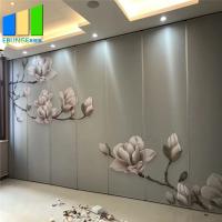 China Sound Proof Partitions Sliding Mobile Restaurant Partition Wall Aluminium Components for sale