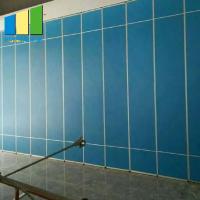China 85mm Thickness Operable Sliding Partition Wall MDF Melamine for Meeting Room for sale