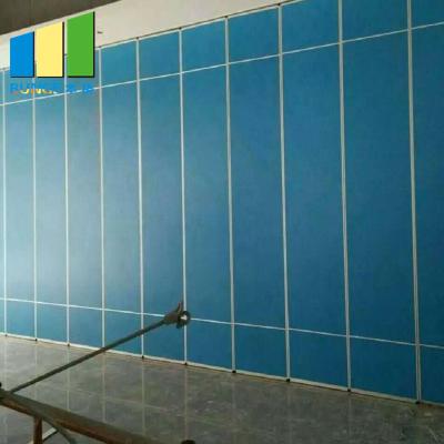 China 85mm Thickness Operable Sliding Partition Wall MDF Melamine for Meeting Room for sale