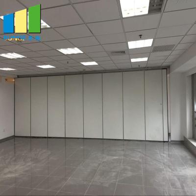 China Aluminum Folding Acoustic Partition Wall 65mm Thickness Movable Partition Door for Meeting Room for sale