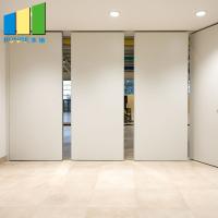 China Folding Movable Acoustic Partition Wall 65mm to 100mm Soundproof Sliding Panel for sale