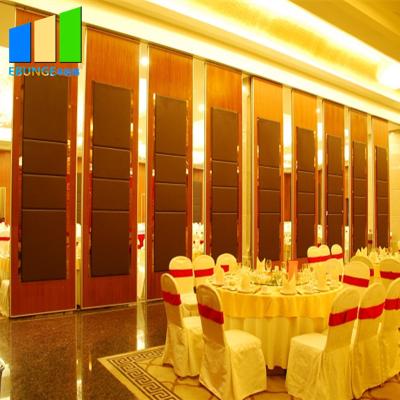 China Wooden Acoustic Room Dividers Folding Interior Movable Walls 65mm 85mm 100mm for sale