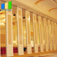 China Office Hotel Lobby Decor Wooden Movable Partition Walls 65mm 100mm Soundproof for sale
