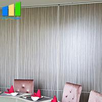 China Wooden 65mm Sliding Partition Walls Melamine Finish Multi Color Top Hung Track for sale