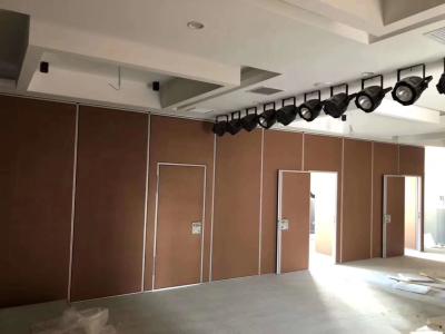 China Aluminum Acoustic Folding Partitions 85mm Movable Walls for Meeting Room for sale