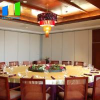 China Gypsum Board Folding Partition Wall 65mm Thickness Top Hung System for Office for sale