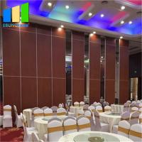 China Acoustic Folding Wall Partition 100mm Thick STC 50dB Manual Sliding Door for Banqueting Hall for sale