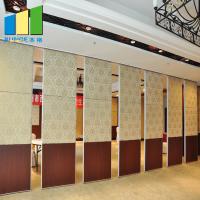 China Aluminium Frame Acoustic Folding Partition Doors / Movable Partition Wall Board For Hotel for sale