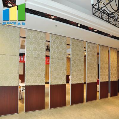 China Aluminium Frame Acoustic Folding Partition Doors / Movable Partition Wall Board For Hotel for sale