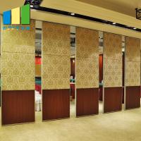 China Sliding Acoustic Movable Partition Wall 600-1200mm Panel Width Commercial Folding Mobile Partition for sale