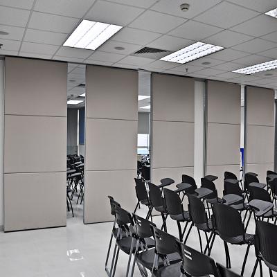 China Custom Color Aluminum Frame Soundproof 65mm Louvered 80mm Acoustic Partition Walls for Exhibition Room for sale