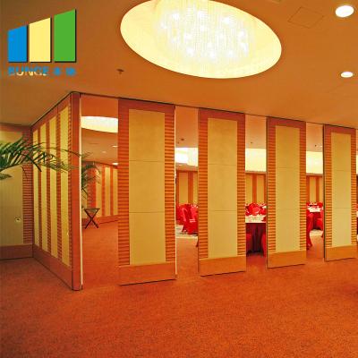 China Acoustic Room Divider Foldable Partition Wall 85mm Thick 1200mm Width Ballroom for sale