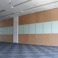 China Movable Acoustic Glass Partition Wall 65mm 100mm Modular Folding Screen for Conference Center Hospital for sale