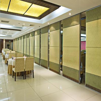 China Aluminum Frame Folding Partition Wall Movable Acoustic Sliding Room Divider 65mm Panel Height Up to 4000mm for sale