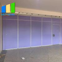 China Wooden Acoustic Room Dividers Folding Classroom Partition 65mm 85mm 100mm Sliding Door for sale