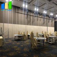 China Theater Sound Proof Partitions Folding Moving Partition With Aluminum Frame for sale