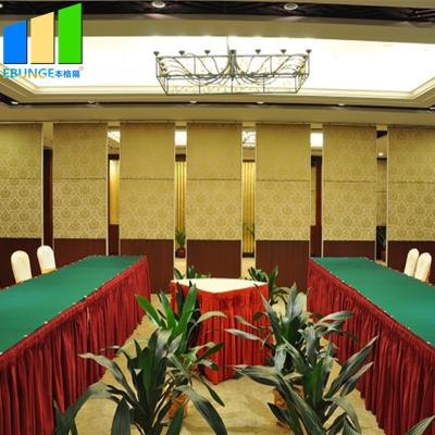 China Fabric Acoustic Movable Wall Sliding Partition Door 85mm for Hotel Banquet Hall for sale
