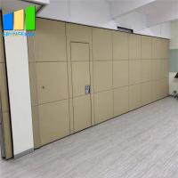 China Church Absorbing Movable Sliding Folding Wall Sound Proof Partition Panel With Pass Door for sale