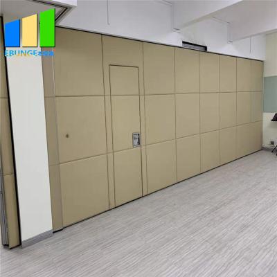 China Church Absorbing Movable Sliding Folding Wall Sound Proof Partition Panel With Pass Door for sale