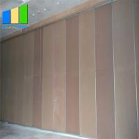 China Collapsible Wooden Sliding Folding Door Partition Wall 65mm 100mm for Banquet Hall Hotel for sale