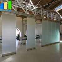 China Frameless Aluminum Glass Partition Folding Door Sliding Wall 85mm Panel Height Up to 6000mm for sale