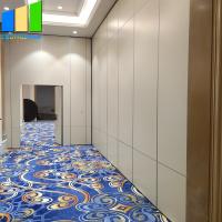 China Movable Sliding Partition Wall Room Divider MDF Gypsum Board 65mm 100mm Hotel for sale