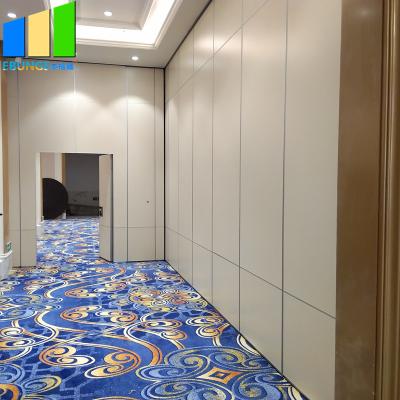 China Movable Sliding Partition Wall Room Divider MDF Gypsum Board 65mm 100mm Hotel for sale